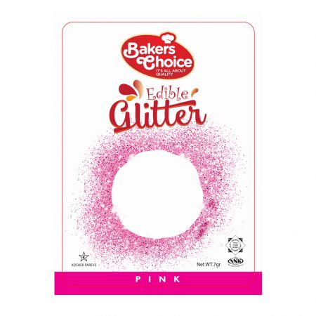 Pink Edible Glitter | Bakers Choice - Premium Kosher Baking Ingredients