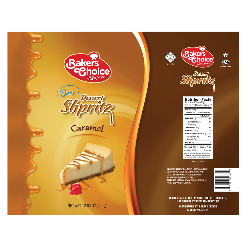 Caramel Dessert Shpritz (Dairy) | Bakers Choice - Baking Ingredients