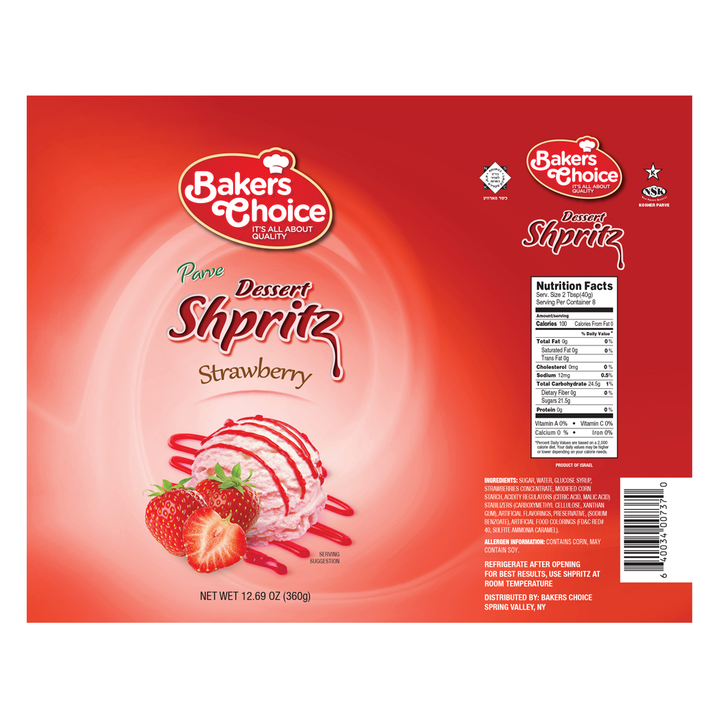 Strawberry Dessert Shpritz | Bakers Choice - Premium Kosher Baking ...
