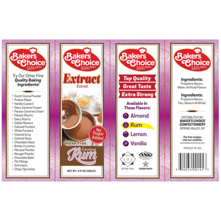 Rum Extract | Bakers Choice - Premium Kosher Baking Ingredients